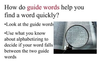 Using a Dictionary | PPT