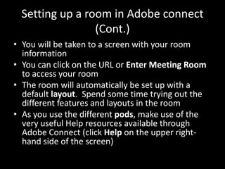 Using adobe connect | PPT
