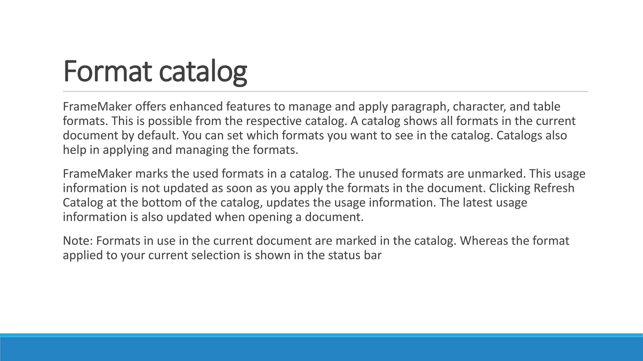 Using adobe® framemaker® 10 part 2 | PPTX | Desktop Publishing | Computer Software and Applications