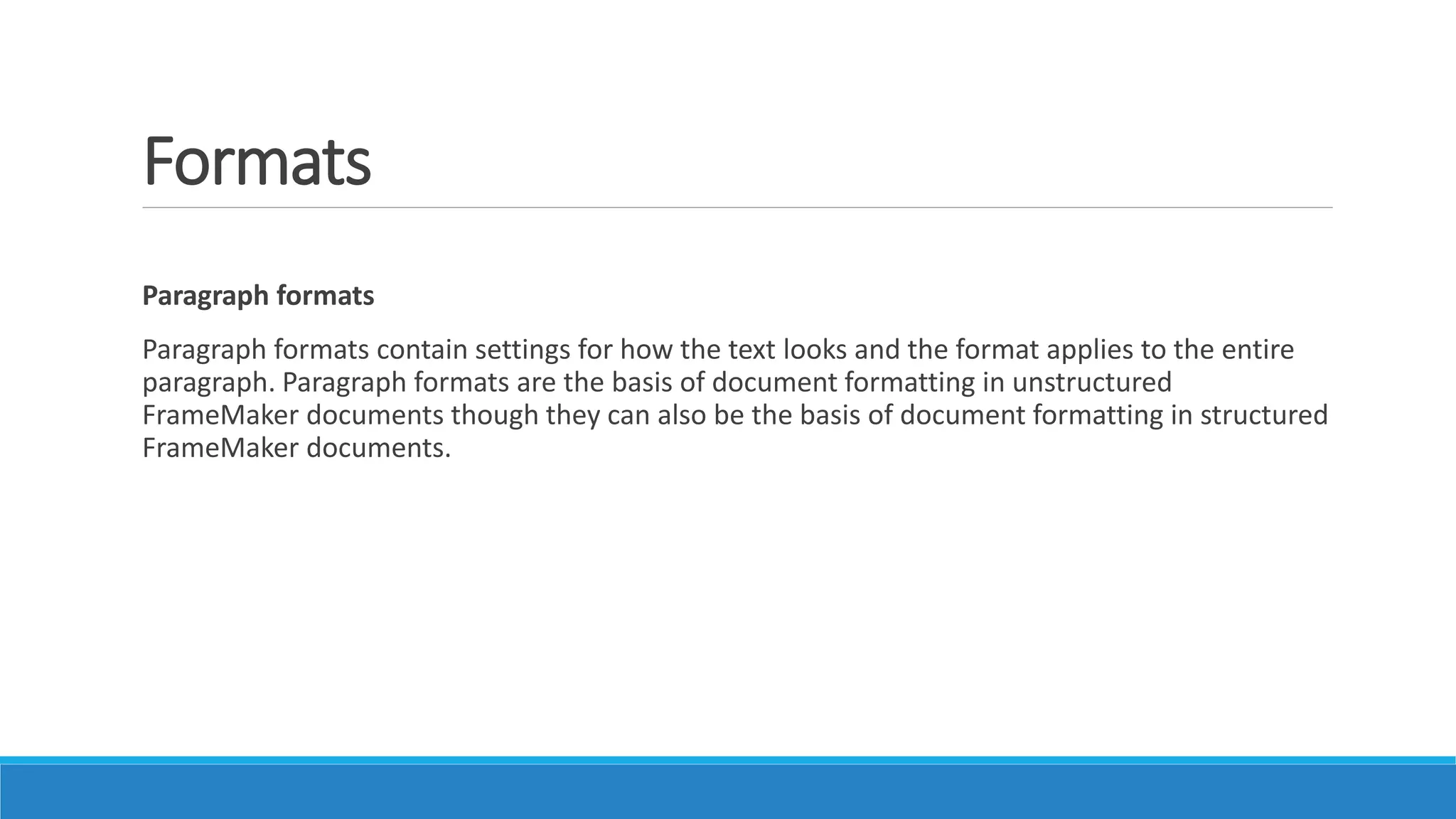Using adobe® framemaker® 10 part 2 | PPTX | Desktop Publishing | Computer Software and Applications