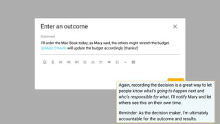 Using advice process (with Loomio) | PPT
