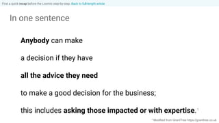 Using advice process (with Loomio) | PPT