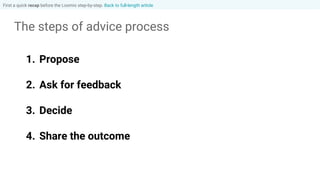 Using advice process (with Loomio) | PPT