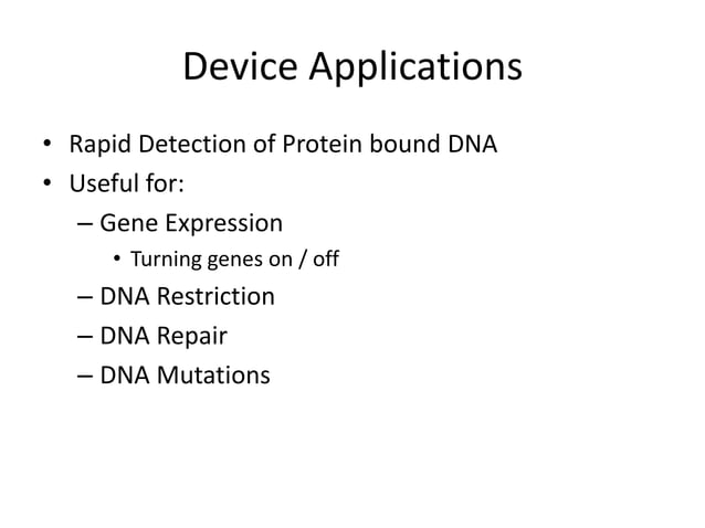 Protein-DNA Mapping using an AFM | PPT