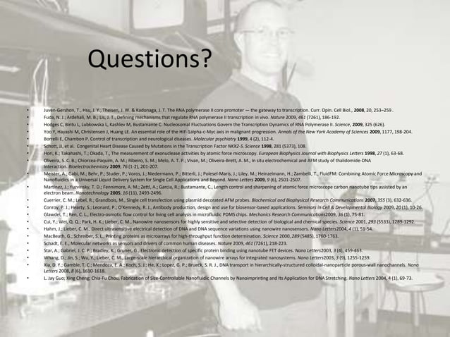 Protein-DNA Mapping using an AFM | PPT