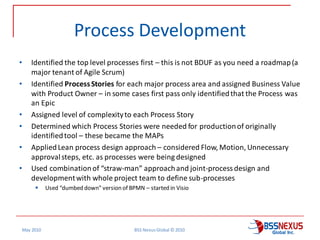 Using agile for business process design and development oct 19, 2010 ...