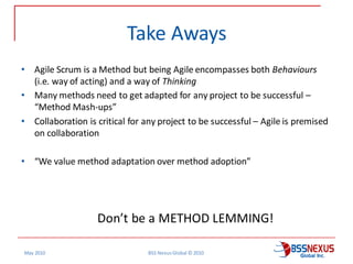 Using agile for business process design and development oct 19, 2010 ...