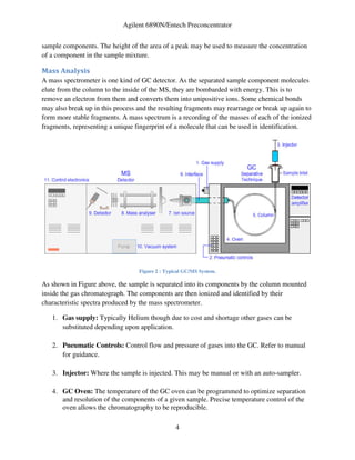 Using an Agilent 6890 GCMS with Entech Canister Sampler | PDF