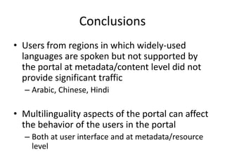 Using Agricultural Learning Portals in Developing Countries: The case of Organic.Edunet | PPT