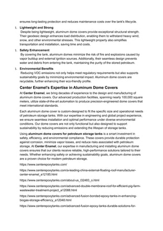 Using Aluminum Dome Covers for Petroleum Storage Tanks.docx