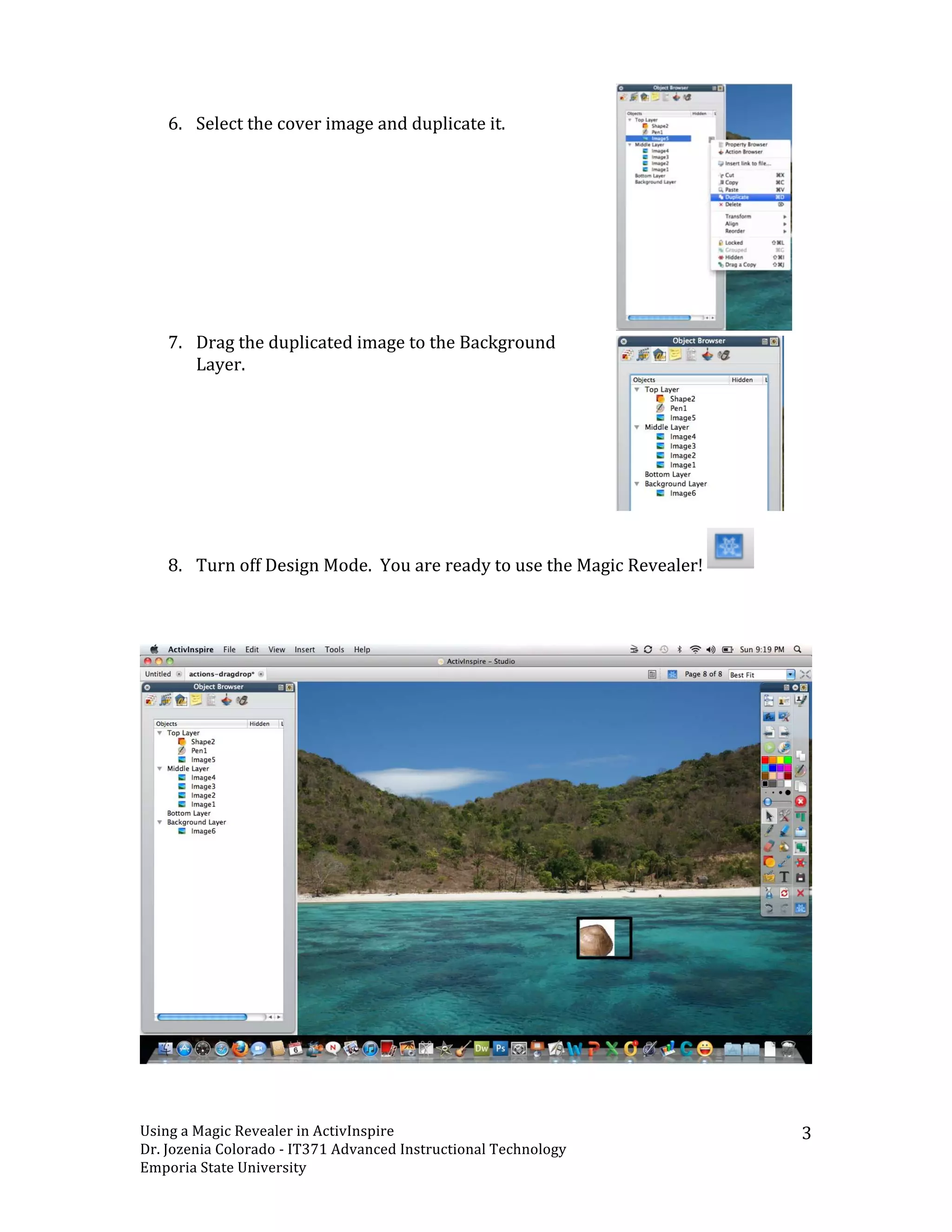 Using a Magic Revealer in ActivInspire | PDF