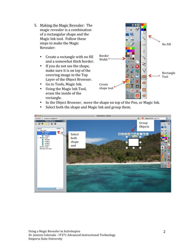 Using a Magic Revealer in ActivInspire | PDF | Technology & Computing
