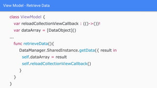 Using a model view-view model architecture for iOS apps | PPT