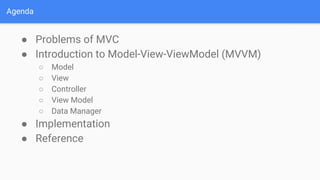 Using a model view-view model architecture for iOS apps | PPT
