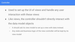 Using a model view-view model architecture for iOS apps | PPT