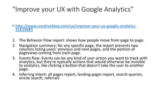 Using analytics in ux design my view | PPT