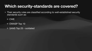 Using Analyzers to Resolve Security Problems | PPT
