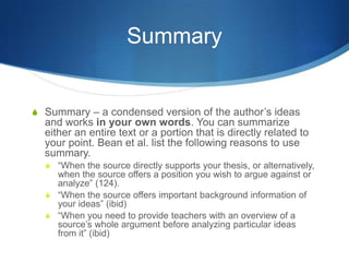 Using and citing sources | PPTX