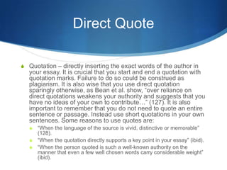 Using and citing sources | PPTX