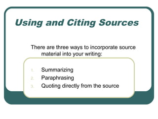 A Refresher on Academic Writing | PPT