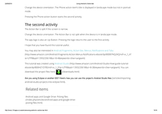 Using android's action bar | PDF