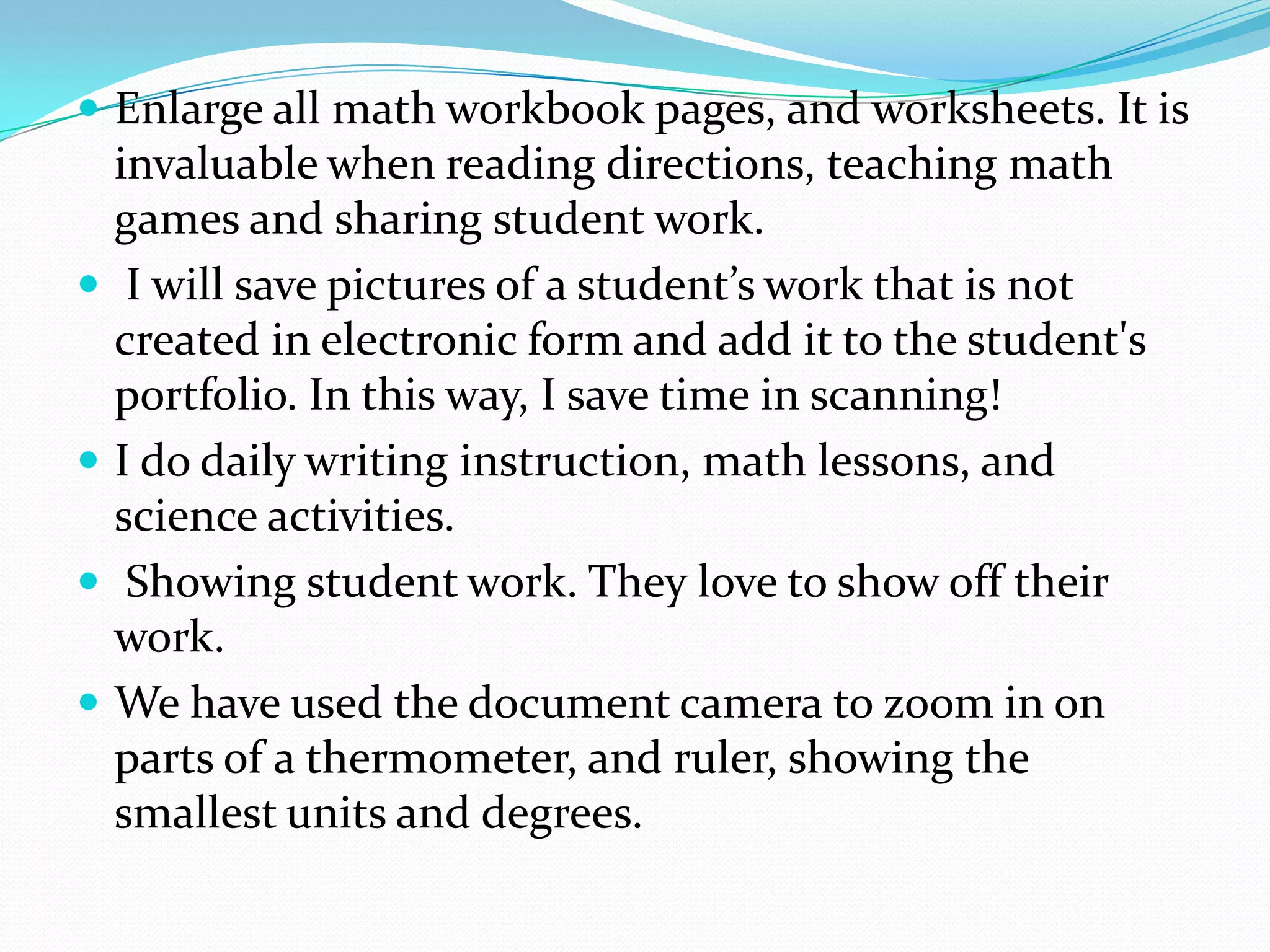 Using an elmo document camera in the classroom powerpoint | PPTX