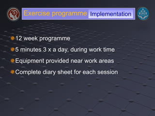 Using an exercise programme to prevent work-related upper limb ...