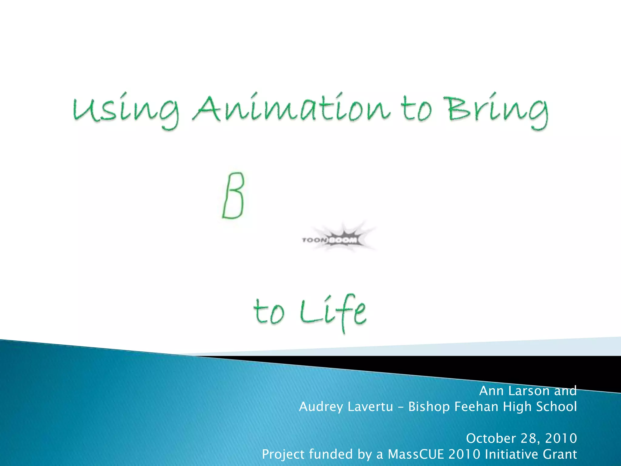 Using animation to bring biology to life | PPTX