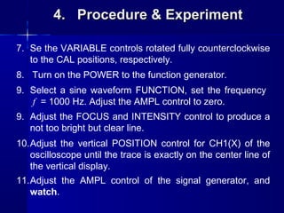 Using an oscilloscope | PPT