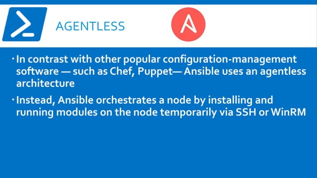 Using Ansible And Powershell Together Ppt