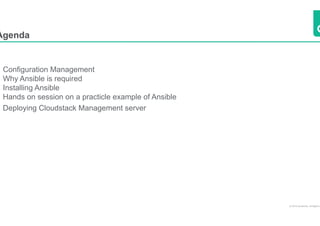 Using ansible to manage cloud platform by Accelerite | PDF