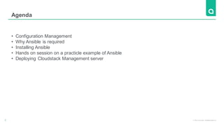 Using ansible to manage cloud stack | PPT