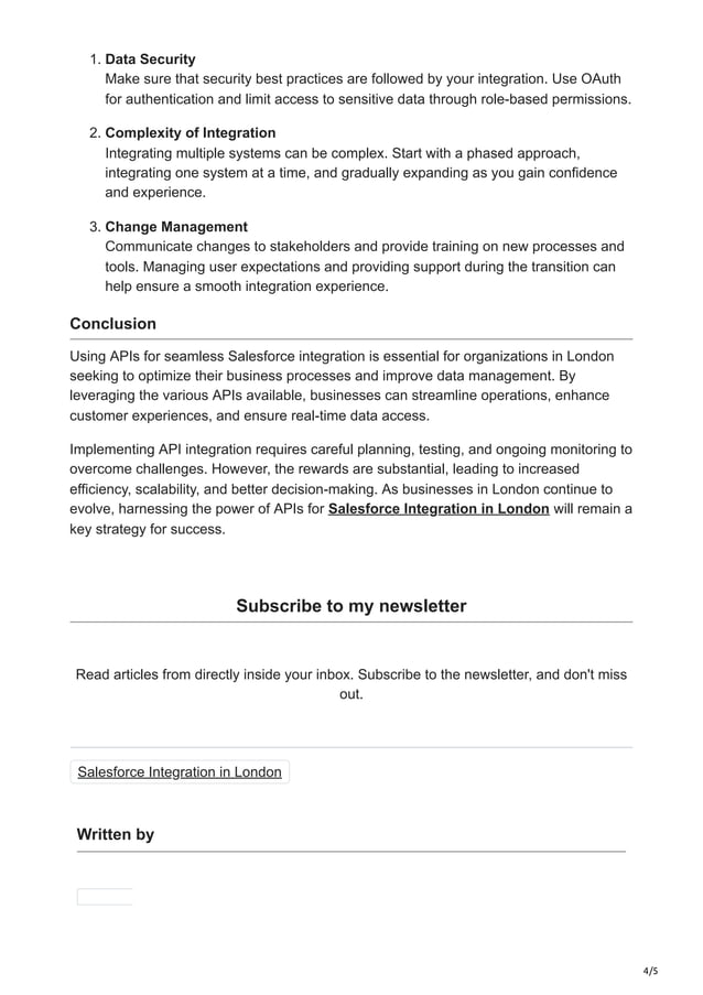 Using APIs for Seamless Salesforce Integration in London.pdf