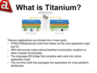 Using Appcelerator Titanium to build native android apps without the native pain | PPT