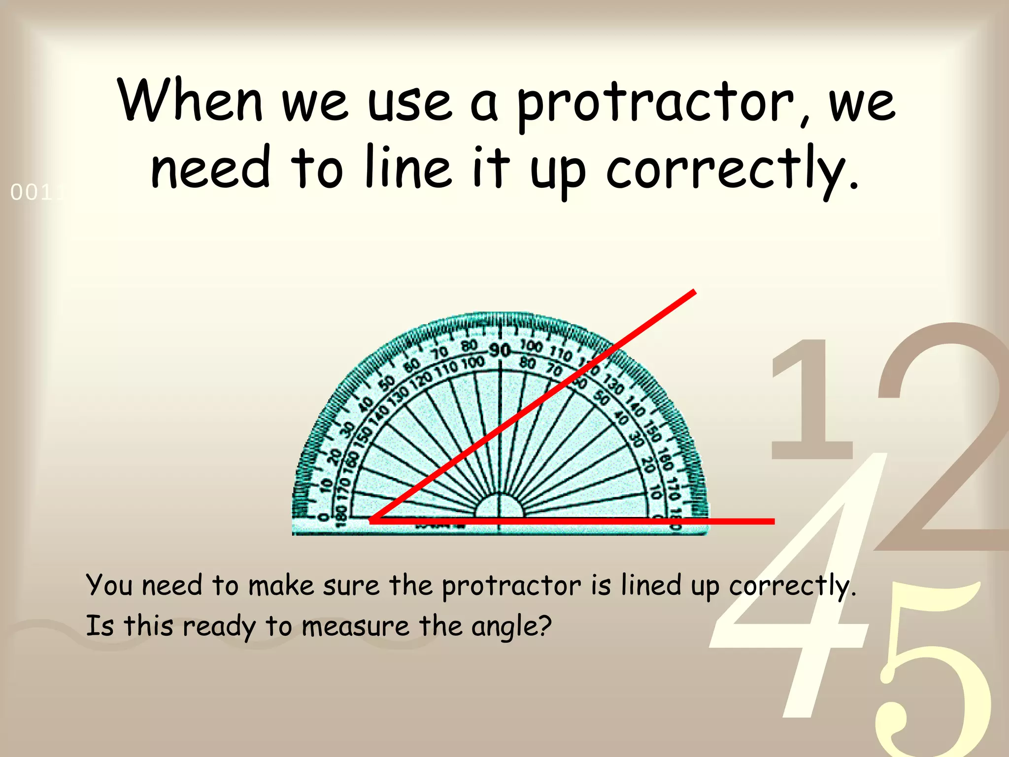 Using a protractor | PPT