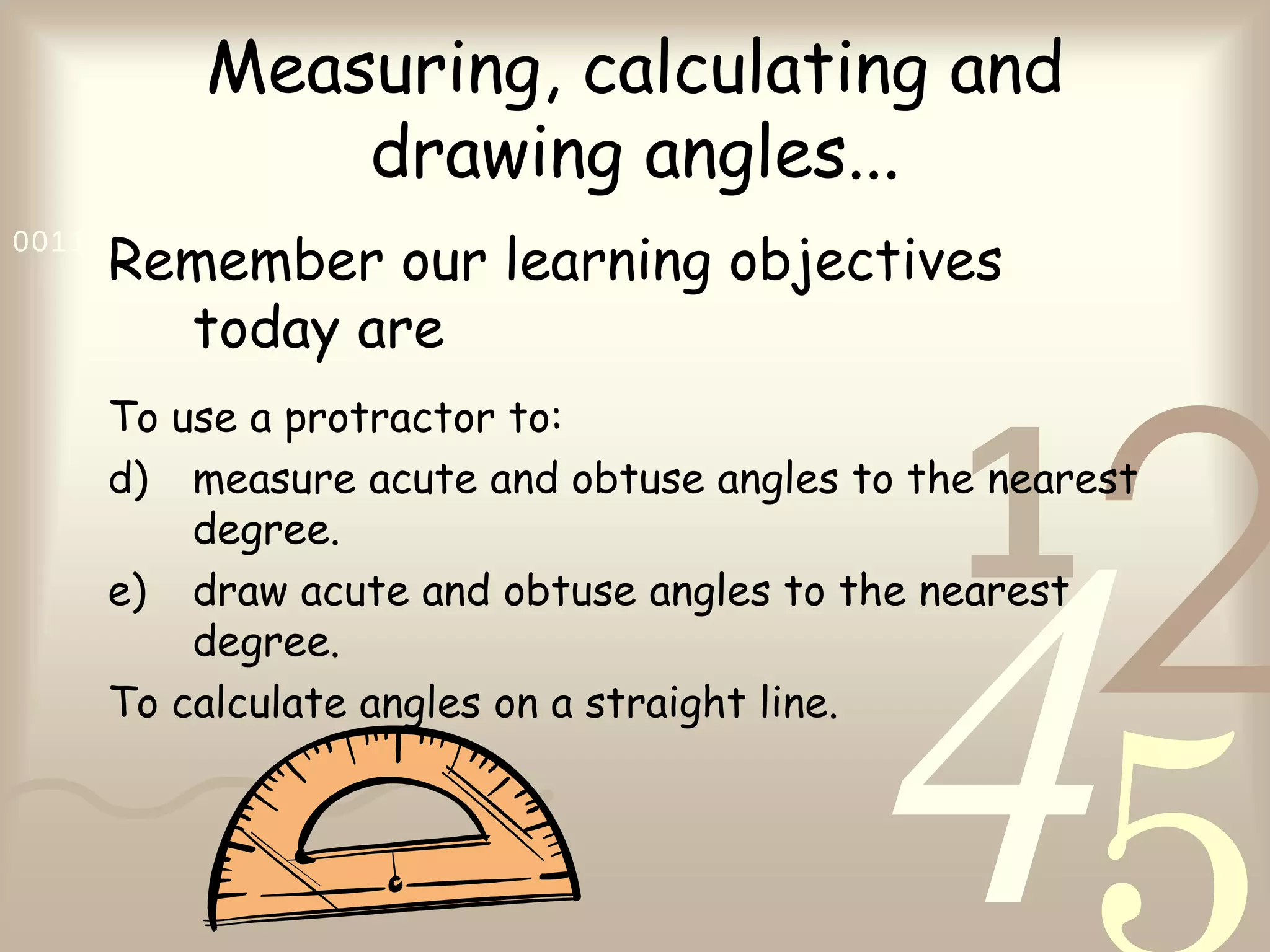 Using a protractor | PPT