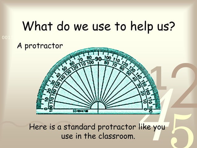 Using a protractor | PPT
