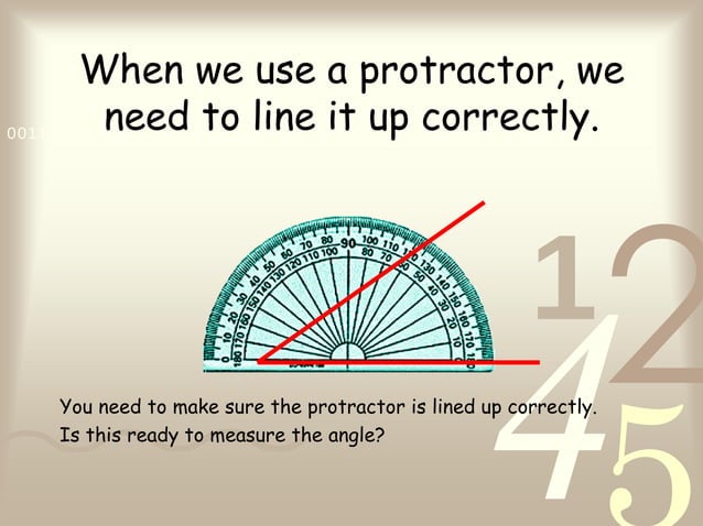 Using a protractor | PPT
