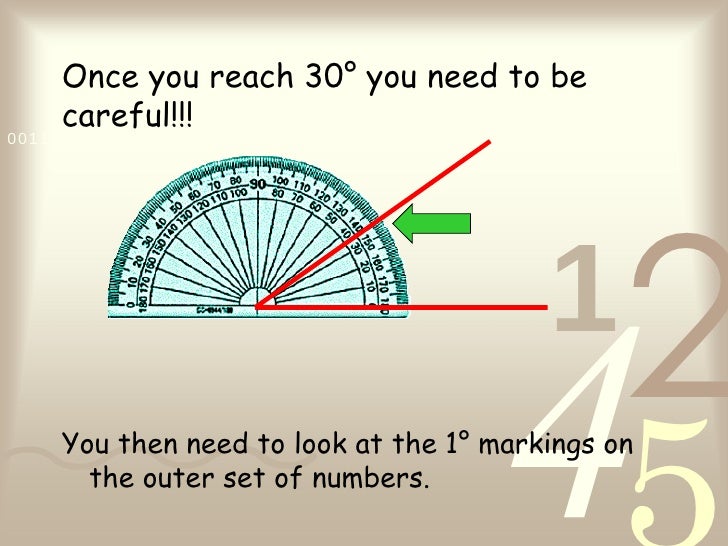Using A Protractor