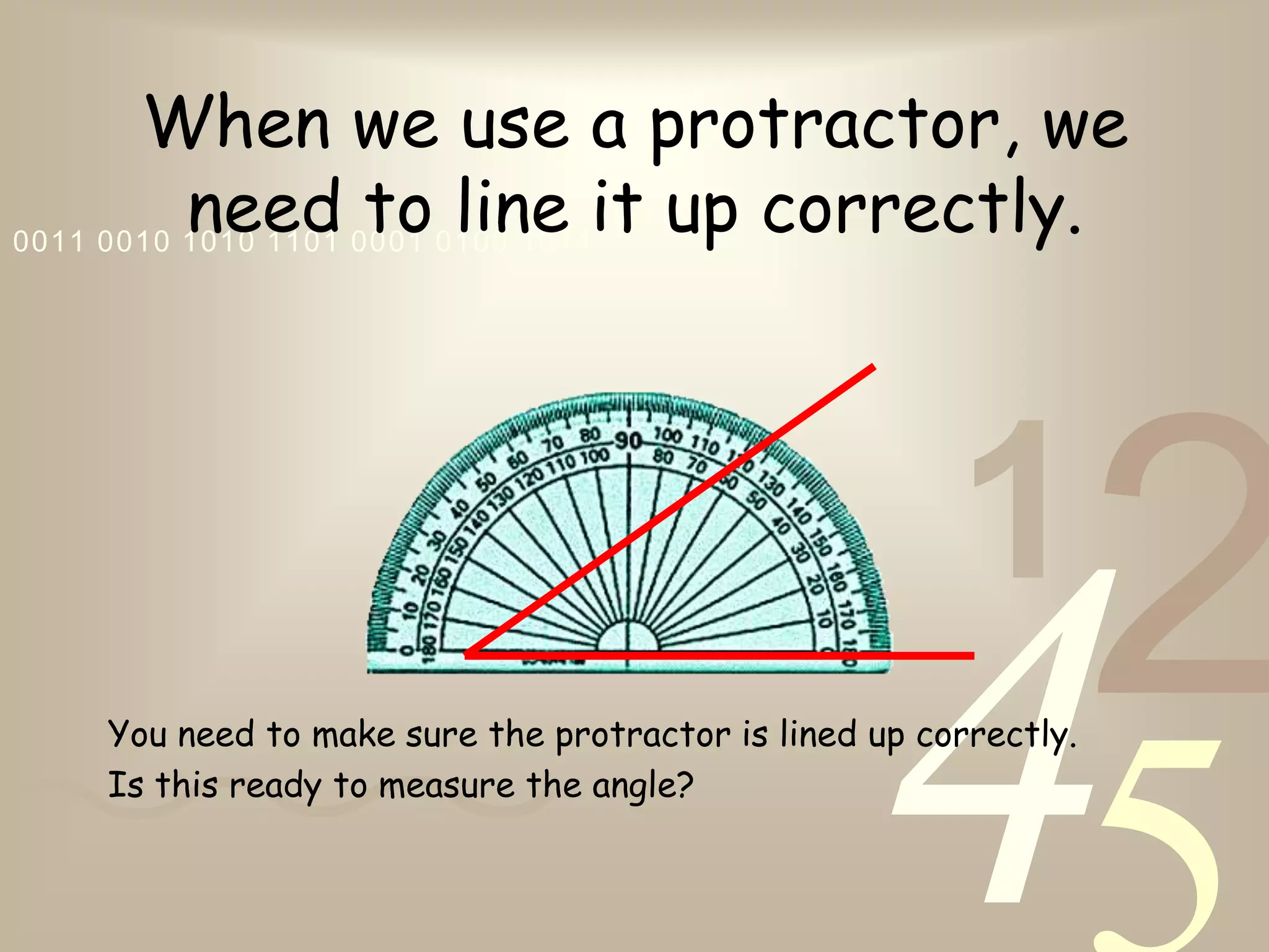 Using a protractor | PPTX