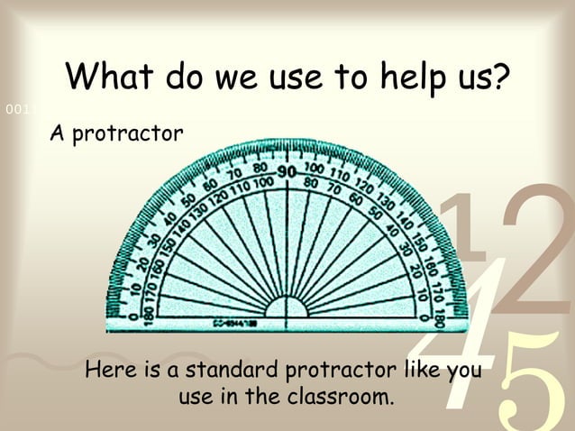 Using a protractor | PPT