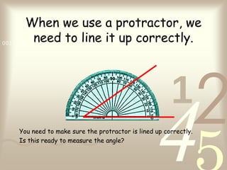 Using a protractor | PPT