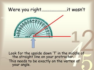 Using a protractor | PPT