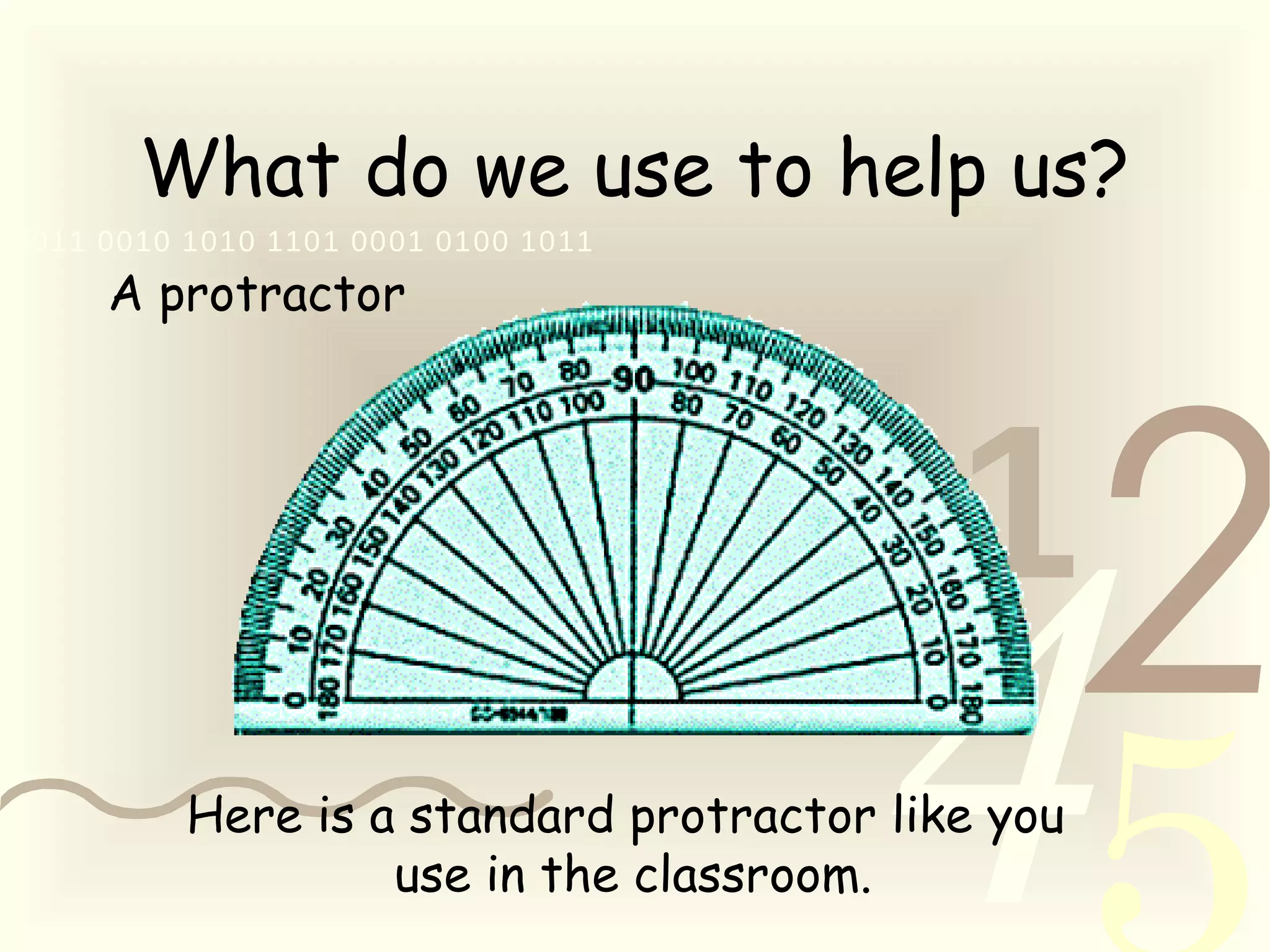 Using a protractor | PPT