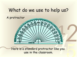 Using a protractor | PPT | Physics | Science