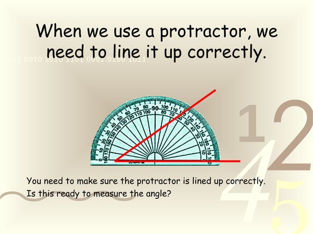 Using a protractor | PPT