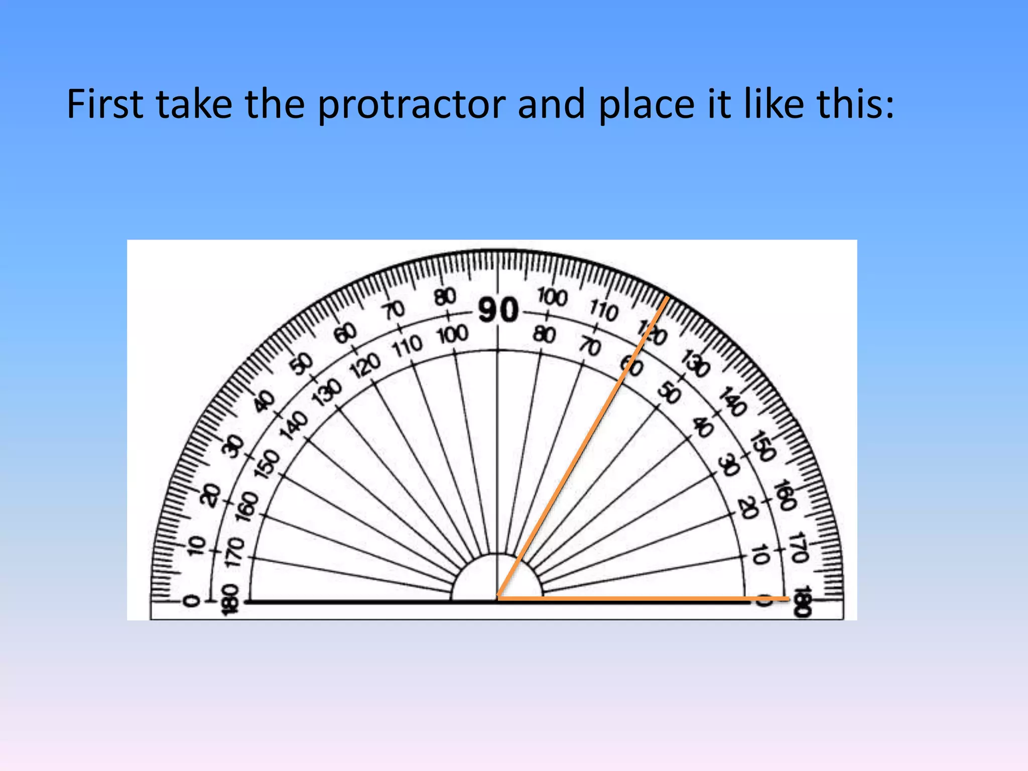 Using a protractor | PPT