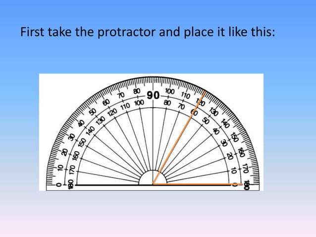 Using a protractor | PPT