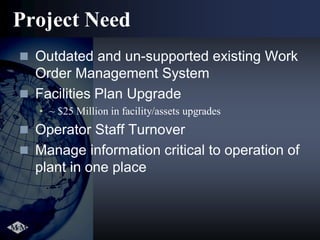 Using ArcGIS Server to Support Work Order Management and Facility ...