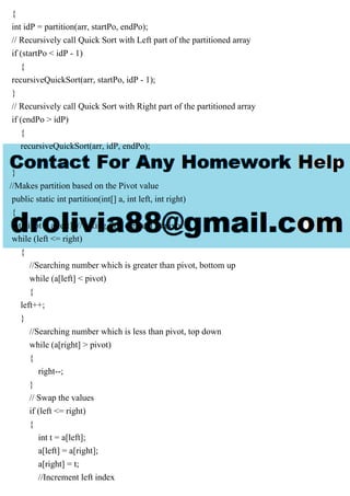 Using Arrays with Sorting and Searching Algorithms1) This program .pdf